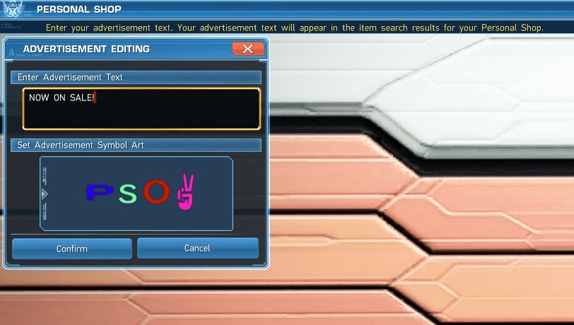 Preparing Personal Shop | Phantasy Star Online 2 New Genesis Official ...