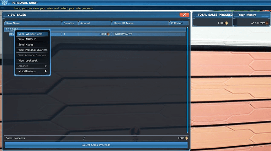 Preparing Personal Shop | Phantasy Star Online 2 New Genesis Official ...