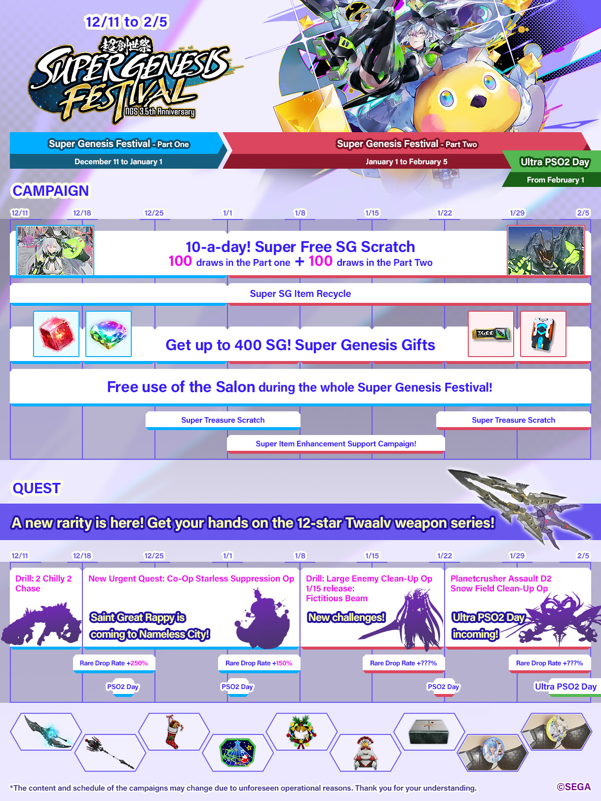 Super Genesis Festival: NGS 3.5th Anniversary Campaign Part 1 (Updated on 12/17/2024 12:00 AM ...