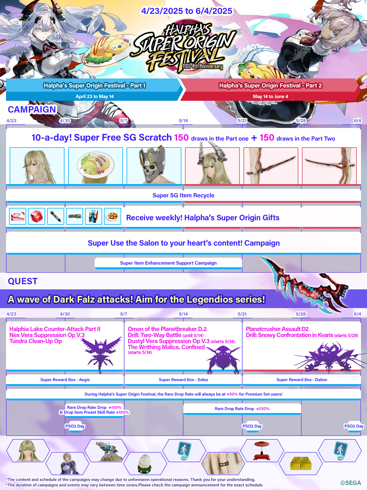 NGS 4th Anniversary Campaign: Halpha’s Super Origin Festival - Part 1 ...