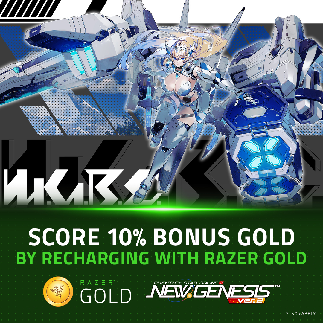 Recharge and Get 10% Gold Rebate with Razer Gold | Phantasy Star Online 2 New Genesis Official ...